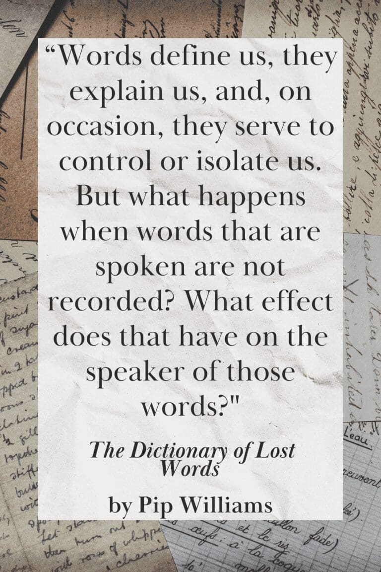 18 Top Quotes From The Dictionary Of Lost Words By Pip Williams (with ...